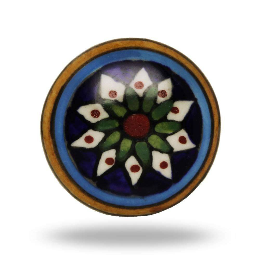 Set of Six Ceramic Devon Round Knob Multipack | Trinca Ferro