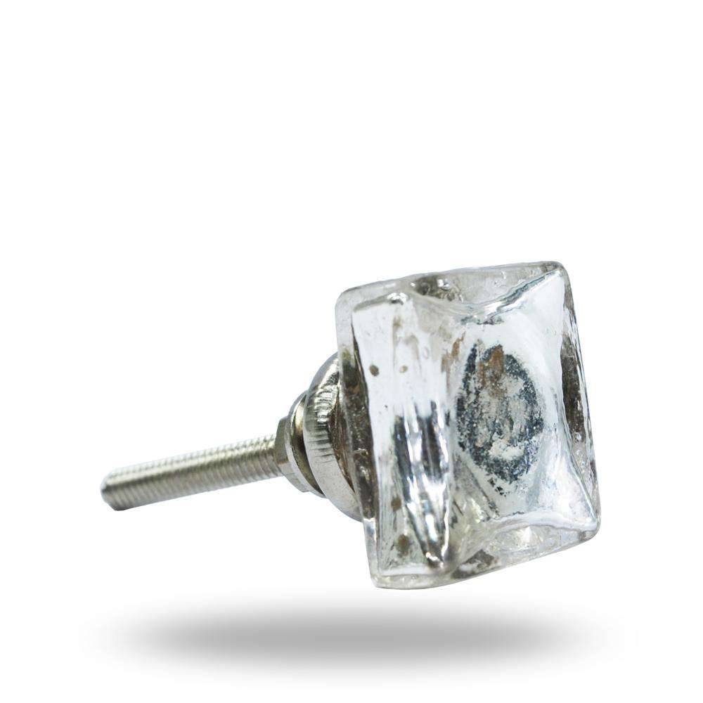 Isola Mirror Glass Cabinet Square Knob Multipack / Finish: Silver ...
